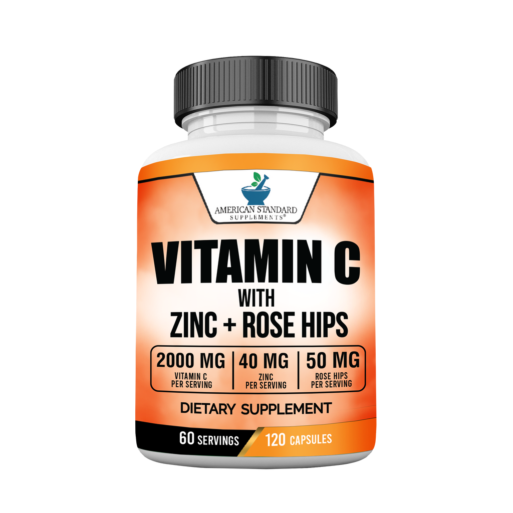 Vitamin C + Zinc + Rose Hips – American Standard Supplements